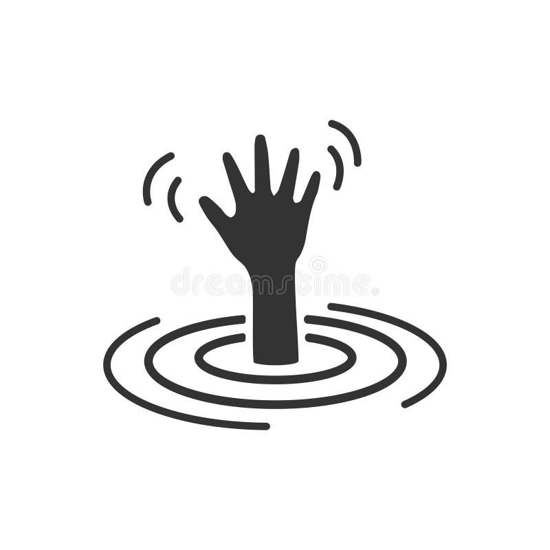 Hand Sinking Water Stock Illustrations – 409 Hand Sinking Water Stock ...