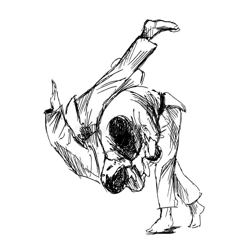 Judo Sketch Stock Illustrations – 522 Judo Sketch Stock Illustrations ...