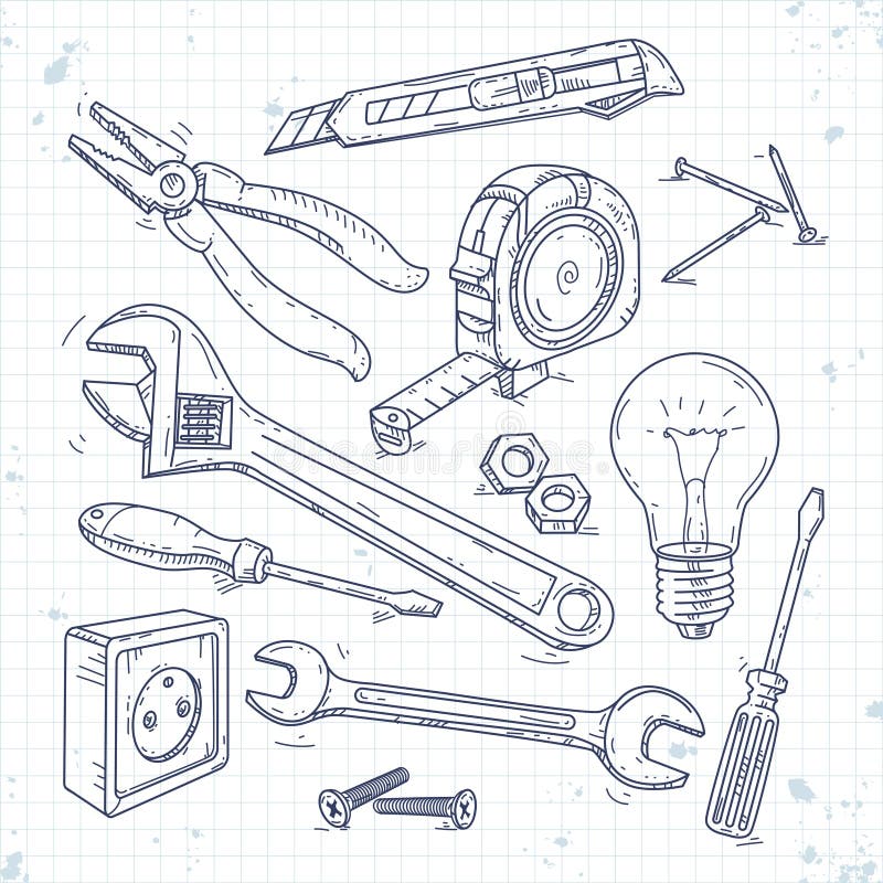 Carpentry Sketch Stock Illustrations – 2,881 Carpentry Sketch Stock ...