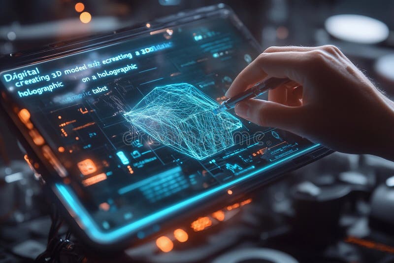 Advanced Technology Used for Creating 3D Models on a Holographic Tablet ...