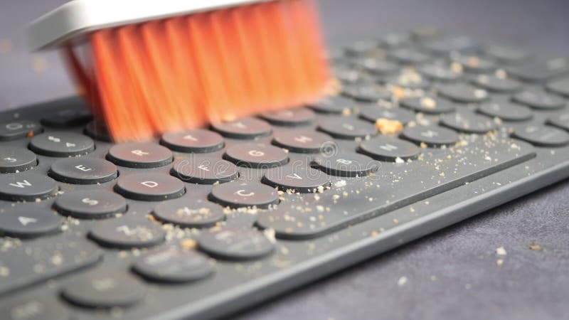 Cleaning Your Keyboard with a Brush an Effective Method for Dust ...