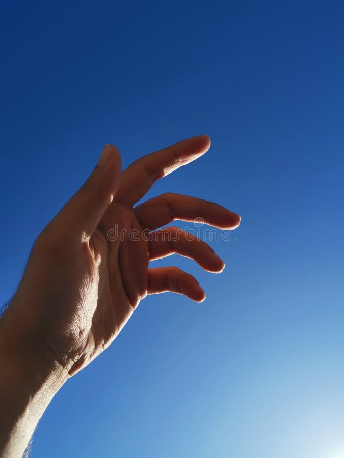 Hand in the sky stock image. Image of organ, presentation - 160905425