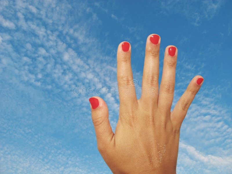 Hand and sky stock photo. Image of paste, hand, female - 21026098