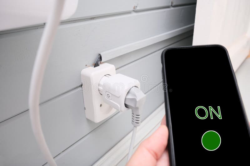 A Hand with a Smartphone that Control and Switch Wi-fi Internet Smart ...