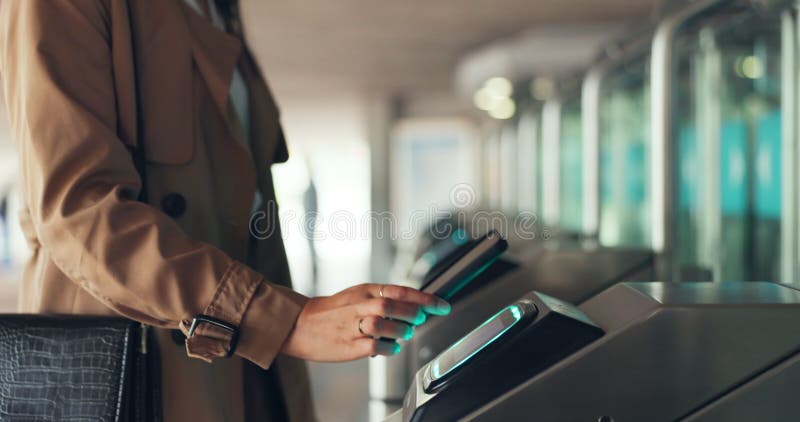 Hand, Smartphone and Scan at Gate for Access, Entry and Barcode ...