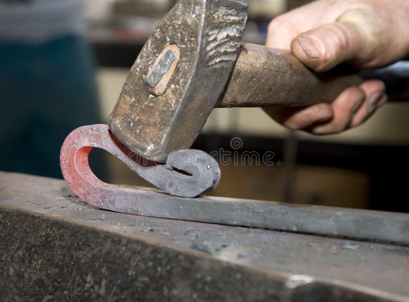 Hand of the Smith by the Work Stock Photo - Image of hammerhead, smith ...
