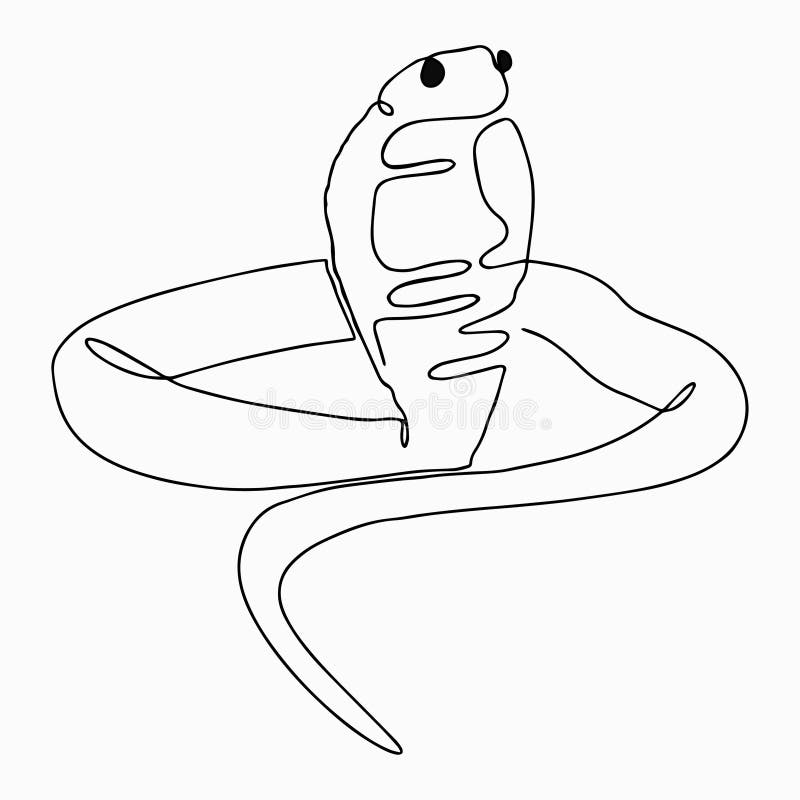 Hand Snake. Symbol of 2025. Vector Illustration. Stock Vector ...