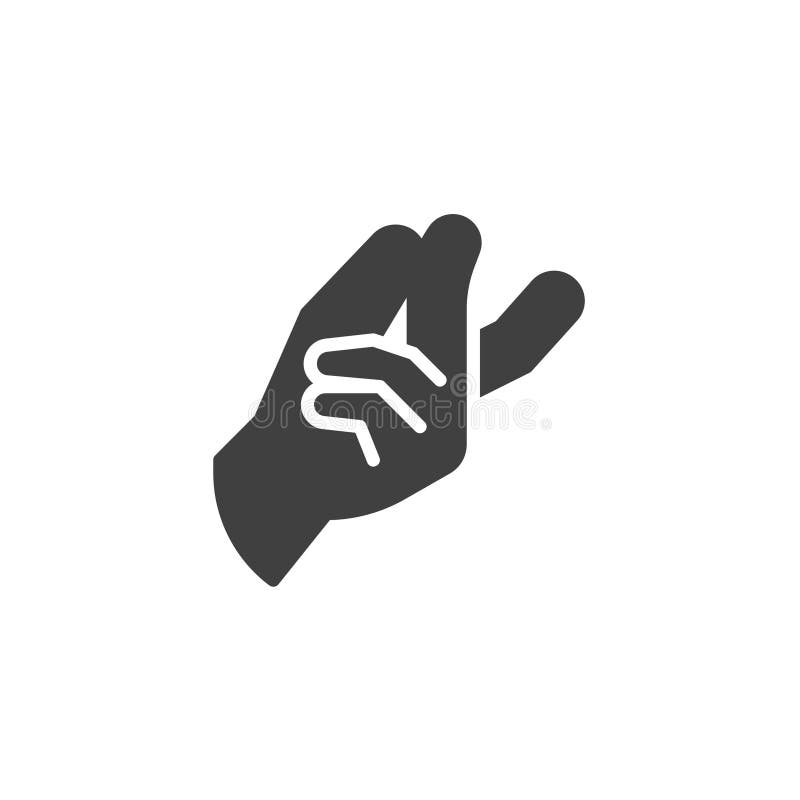 Hand Snapping Fingers Vector Icon Stock Illustration - Illustration of ...