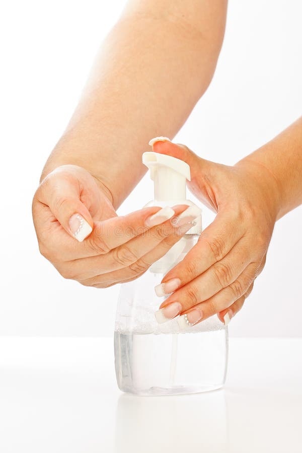 Hand soap gel pump stock image. Image of clean, female - 26427211