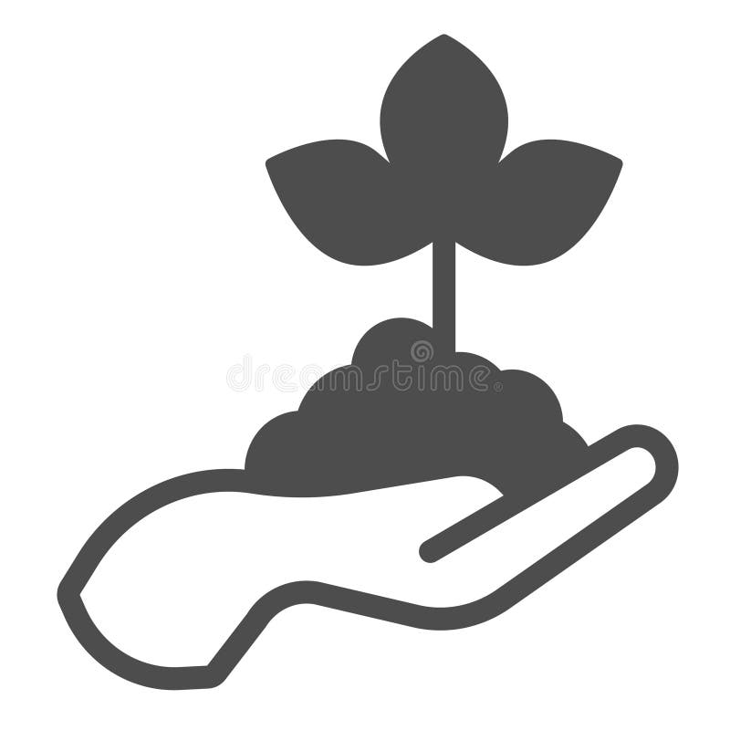 Hand Plant Solid Icon Stock Illustrations – 1,650 Hand Plant Solid Icon ...