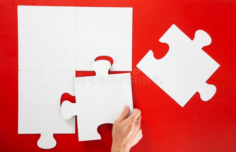 Hand solving problem stock image. Image of test, parts - 952027