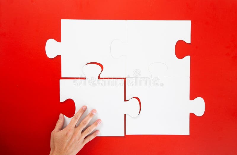 Hand solving problem stock image. Image of test, parts - 952027