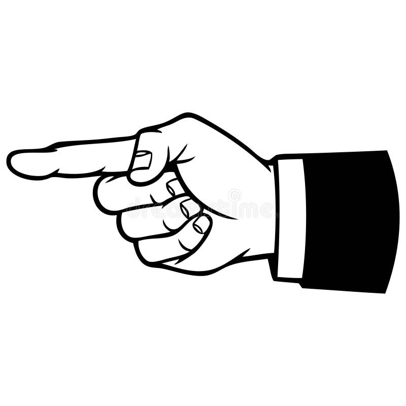 Peka för finger vektor illustrationer. Illustration av konst - 72947858