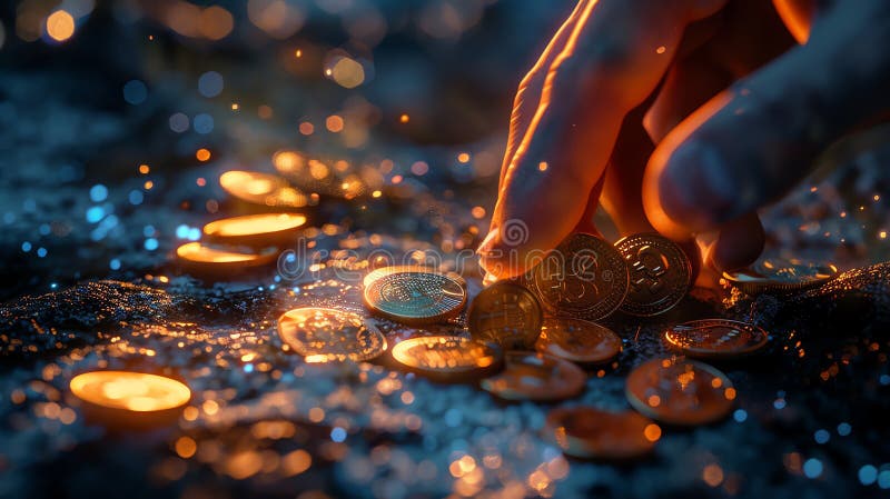 Illustrations of a Hand Someone To Give a Coin Stock Photo - Image of ...