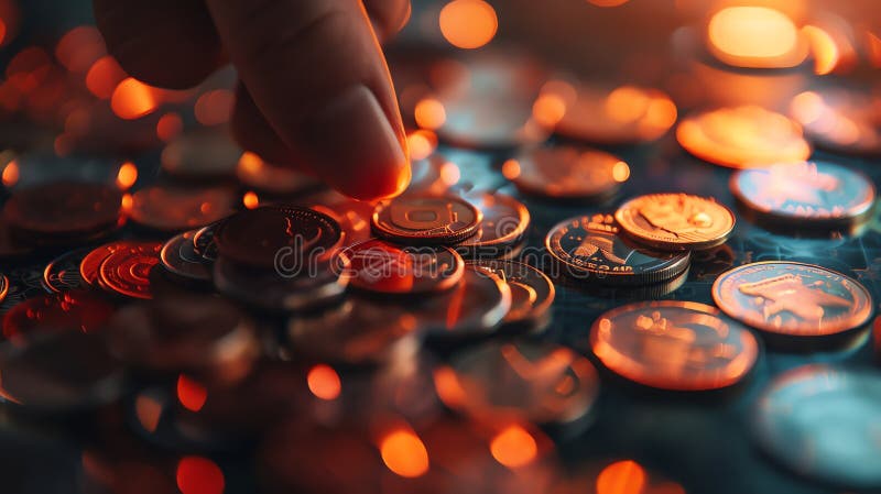 Illustrations of a Hand Someone To Give a Coin Stock Image - Image of ...