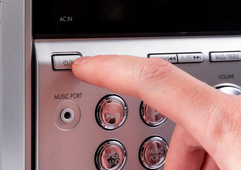 Hand on Sound Volume Control Knob Stock Image - Image of music, modern ...