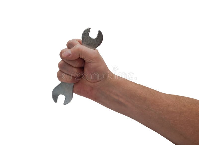 Hand Holding Wrench Tool stock photo. Image of tool, hand - 23389158