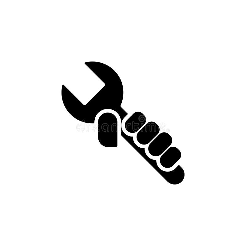 Hand and Spanner Icon. Element of Engineering Icon. Premium Quality ...