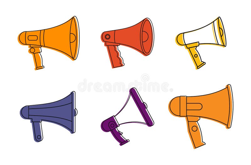 Hand Speaker Icon Set, Cartoon Style Stock Vector - Illustration of ... Hand Speaker Icon Set, Cartoon Style Stock Vector - Illustration of ...
