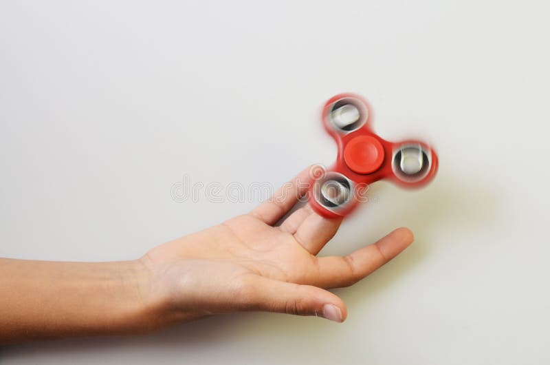 Hand Spinner, Fidgeting Hand Toy Stock Photo - Image of fidget, hand ...