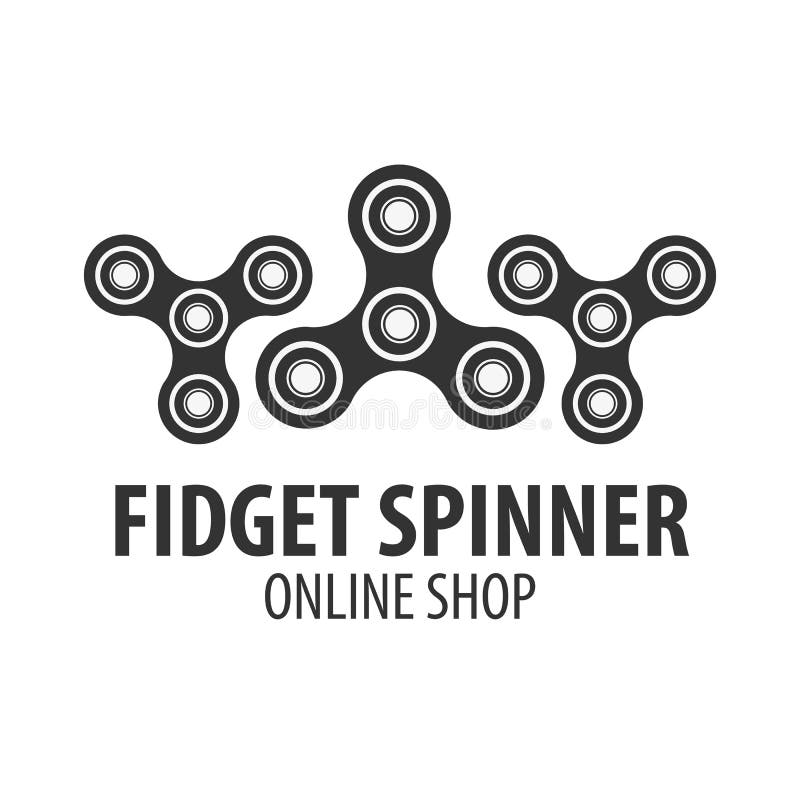 Hand Spinner Logo, Emblems and Icon. Fidget Spinners. Anti Stress Toy ...