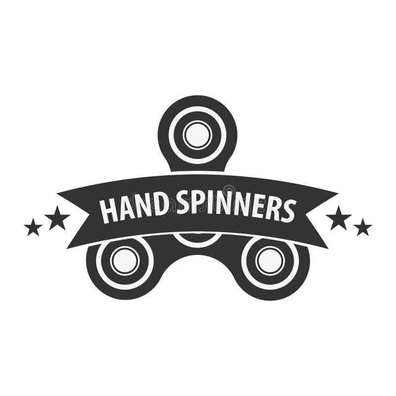 Hand Spinner Logo, Emblems and Icon. Fidget Spinners. Anti Stress Toy ...