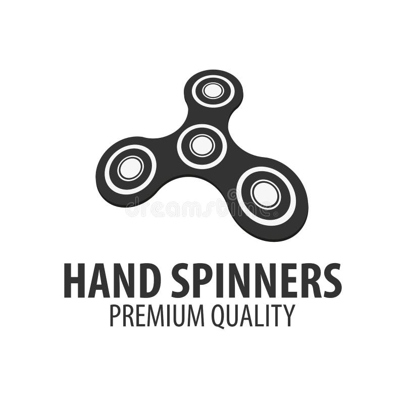 Hand Spinner Logo, Emblems and Icon. Fidget Spinners. Anti Stress Toy ...
