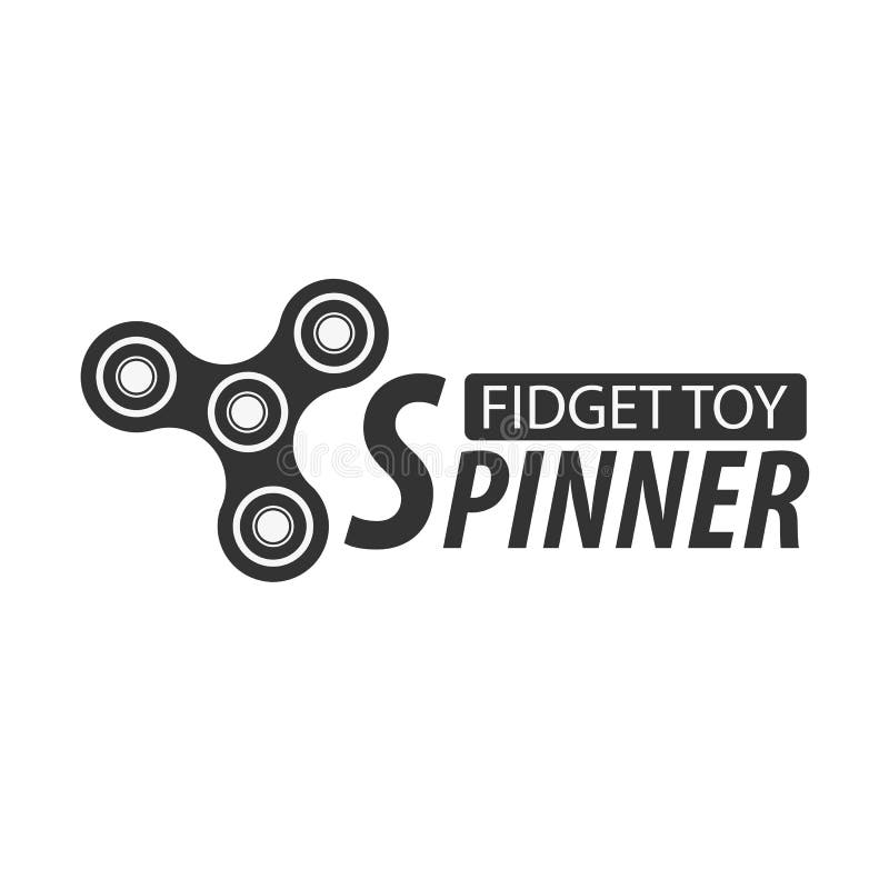 Hand Spinner Logo, Emblems and Icon. Fidget Spinners. Anti Stress Toy ...
