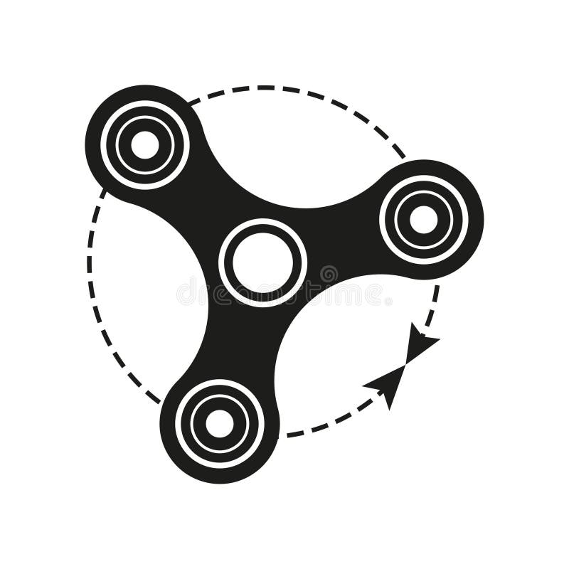 Hand Spinner Toy Icon. Fidget Spinner Icon. Vector Illustration. EPS 10 ...