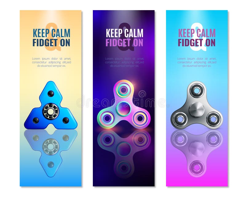 Spinner Toys Vertical Banner Set Stock Illustrations – 2 Spinner Toys ...