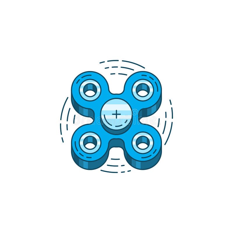 Hand spinner vector stock vector. Illustration of hand - 93890844