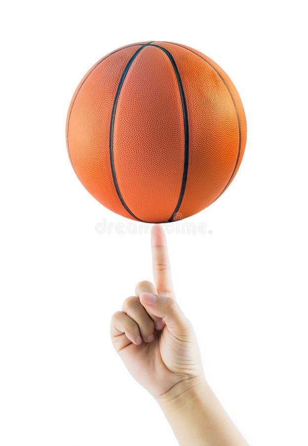 Hand Spinning Basket Ball or Basketball Stock Image - Image of exercise ...