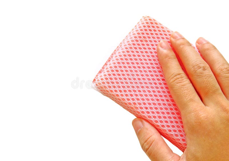 Hand with sponge stock photo. Image of hygiene, color - 19832480