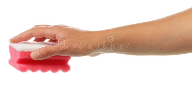 Hand with sponge stock photo. Image of dirty, item, equipment - 43772760
