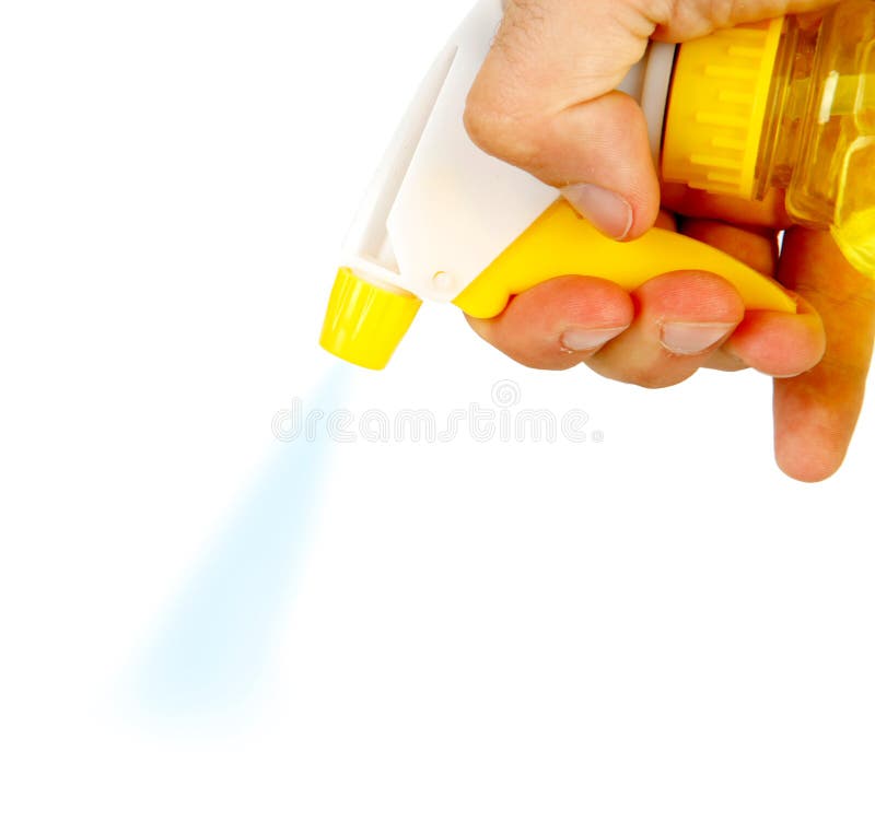 Hand with spray paint gun stock image. Image of hand - 17434621