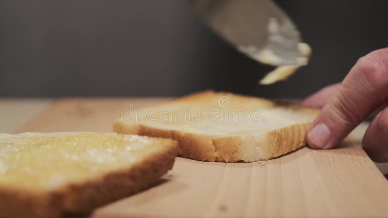 Knife Spreading Butter on Toast Stock Image - Image of loaf, healthy ...