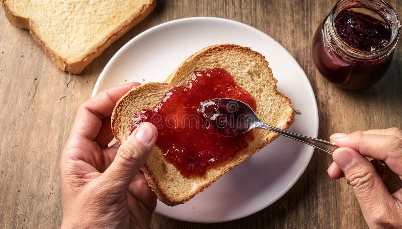 Strawberry Jam Spread stock illustration. Illustration of sweet - 332380874