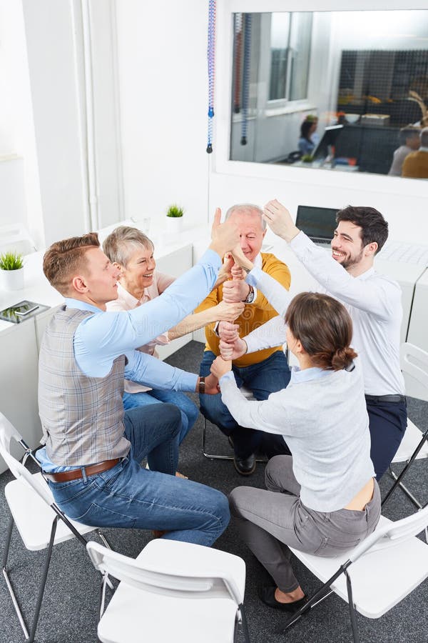 Hand Stacked for Team Building Stock Image - Image of successful ...