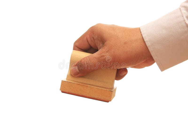 Hand with Stamp stock image. Image of document, quality - 11813991