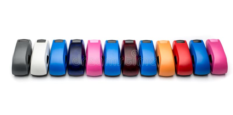 Stamps with Different Colored Borders Stock Vector - Illustration of ...