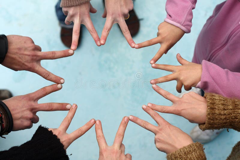 Hand Star stock image. Image of unity, love, group, peace - 12729467