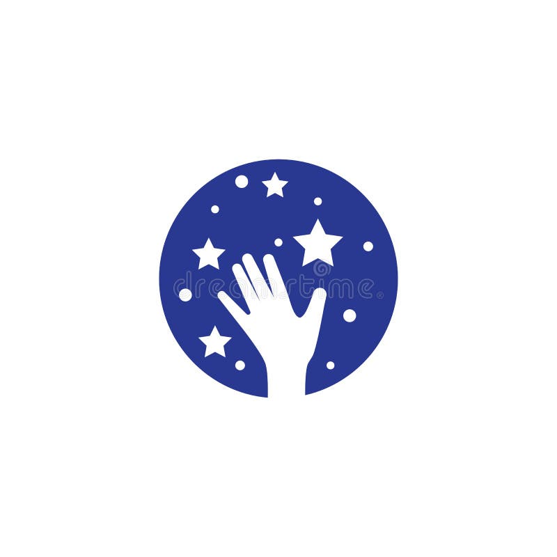 Hand and star vector stock vector. Illustration of concept - 228625942