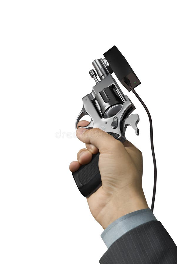 Hand with Starter Pistol stock image. Image of aiming - 7042183