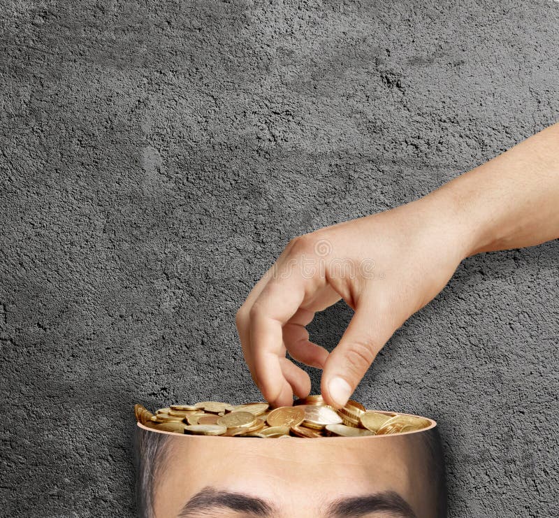 A Man Stealing Coins from a Box Stock Image - Image of grap, market ...