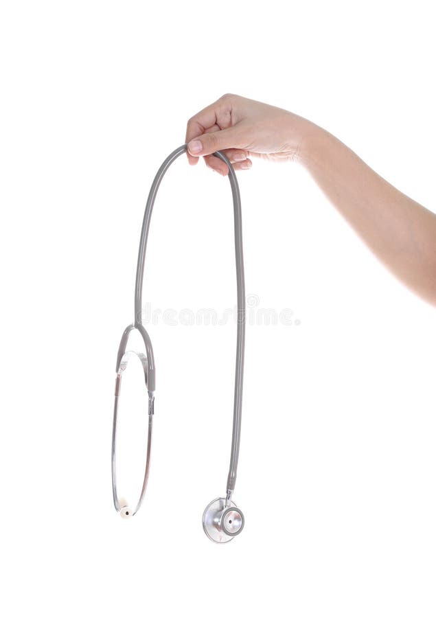 Hand with stethoscope stock photo. Image of hospital - 41982714