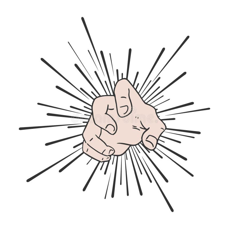 Hand Sticking Out of the Ground. Vector Illustration of a Human Hand ...