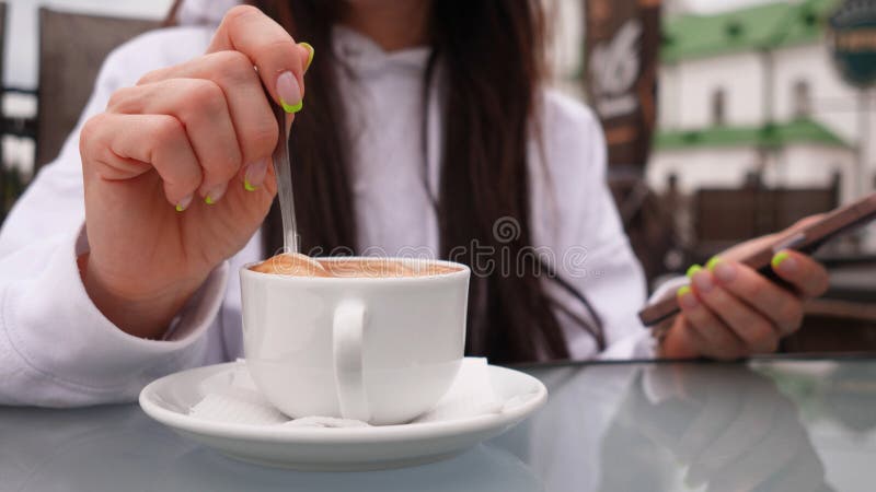 Coffee Moment a Cozy Day at the Caf Stock Photo - Image of comfort ...