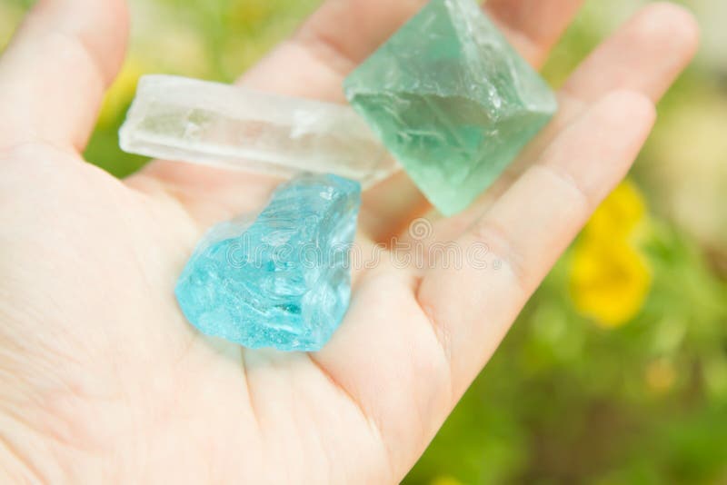 Hand on stones. stock image. Image of macro, nature - 123714729