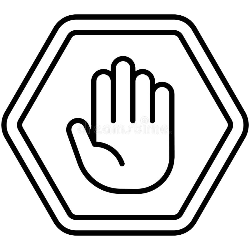 Stop Hand Sign Vector