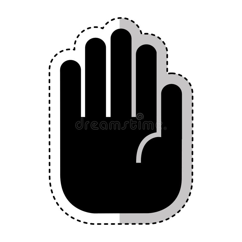Hand Stop Icon Stock Illustrations – 41,978 Hand Stop Icon Stock ...